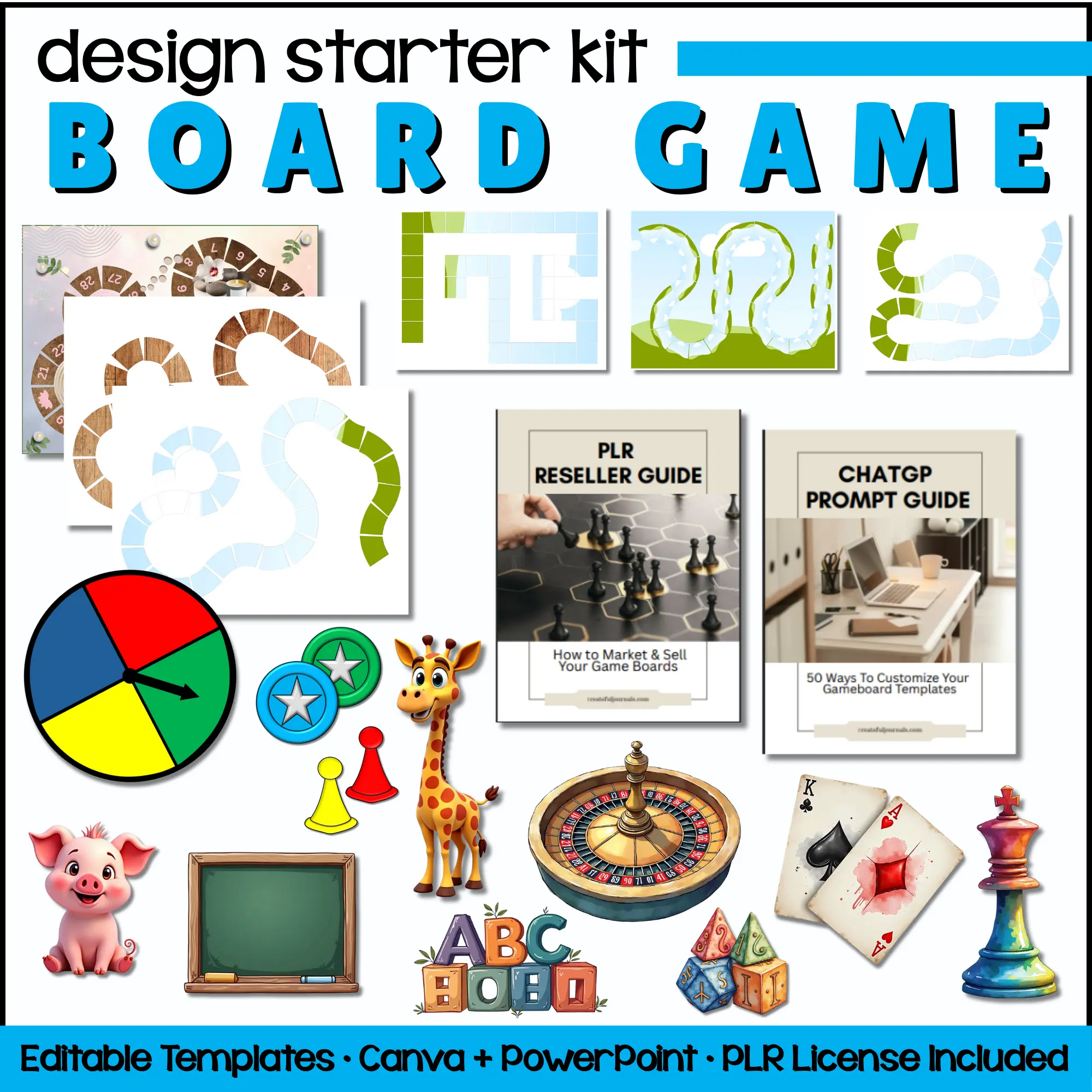 Board Game Design Starter Kit Bundle | Createful Journals